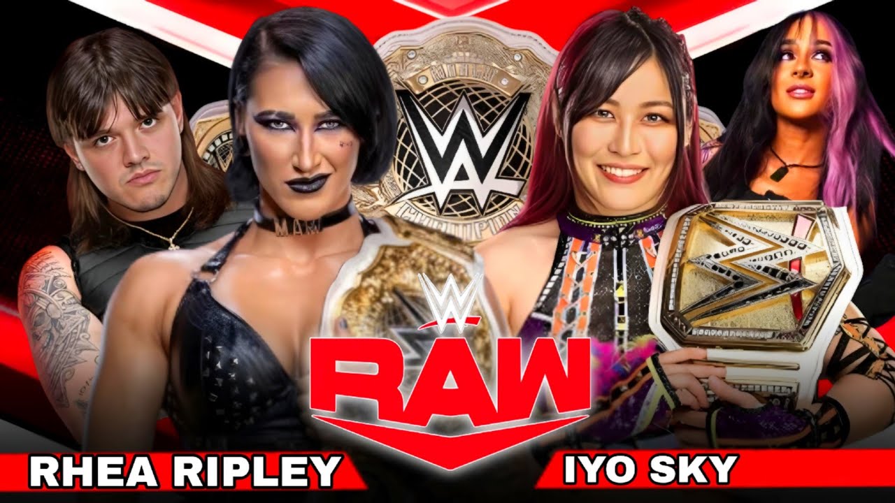 WWE Raw Rhea Ripley vs Iyo Sky World Championship Full Match WWE Raw ...