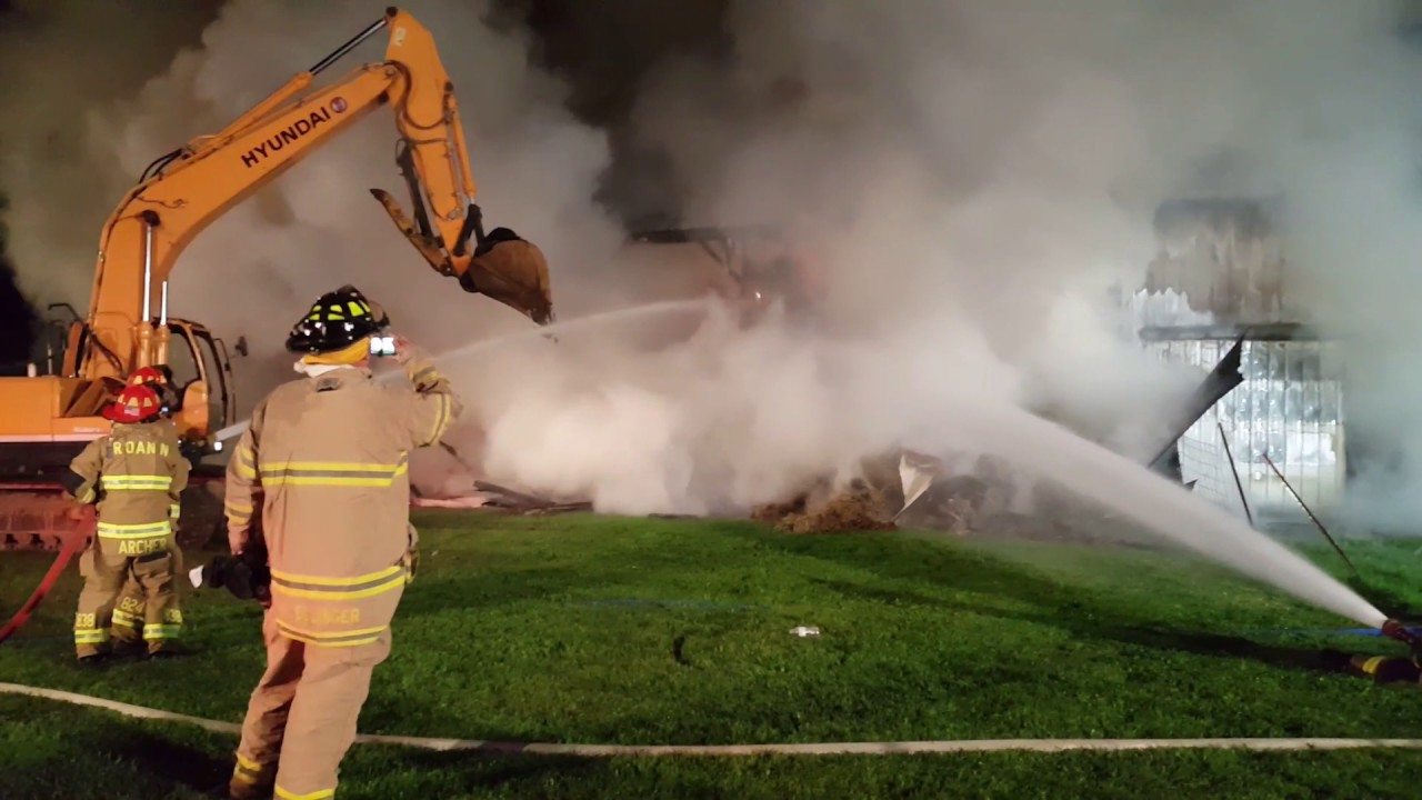 Fully Involved Barn Fire - July 29th, 2017 - YouTube