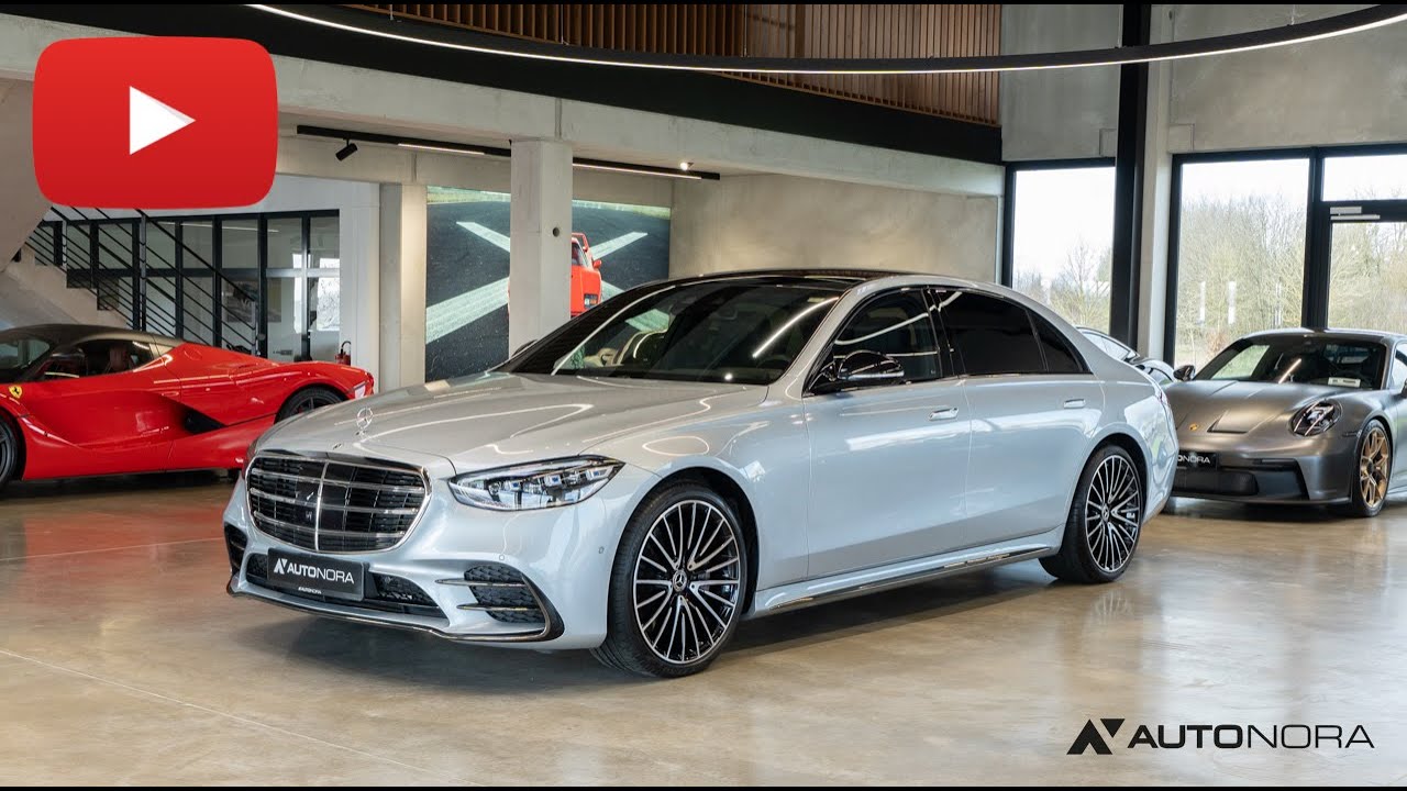 Mercedes-Benz S 580 4Matic L AMG Line in High-Tech-Silber - YouTube