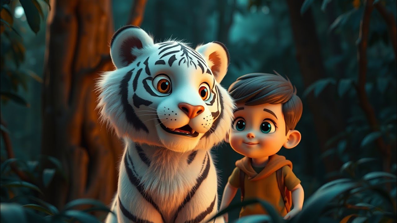 THE MAJESTIC WHITE TIGER | FAIRY TALES STORY | KIDS STORY IN ENGLISH ...