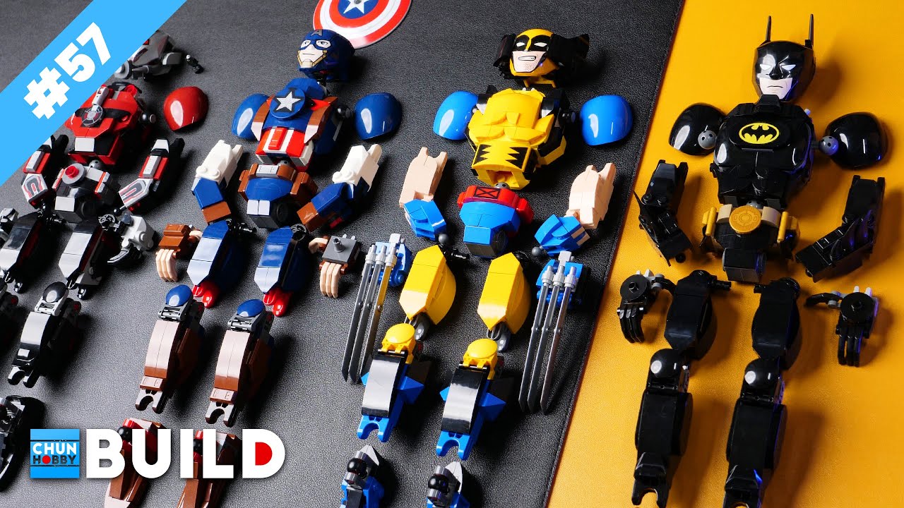 LEGO Speed Build! Marvel + DC Figures Collection 2023 | LEGO Marvel/DC ...
