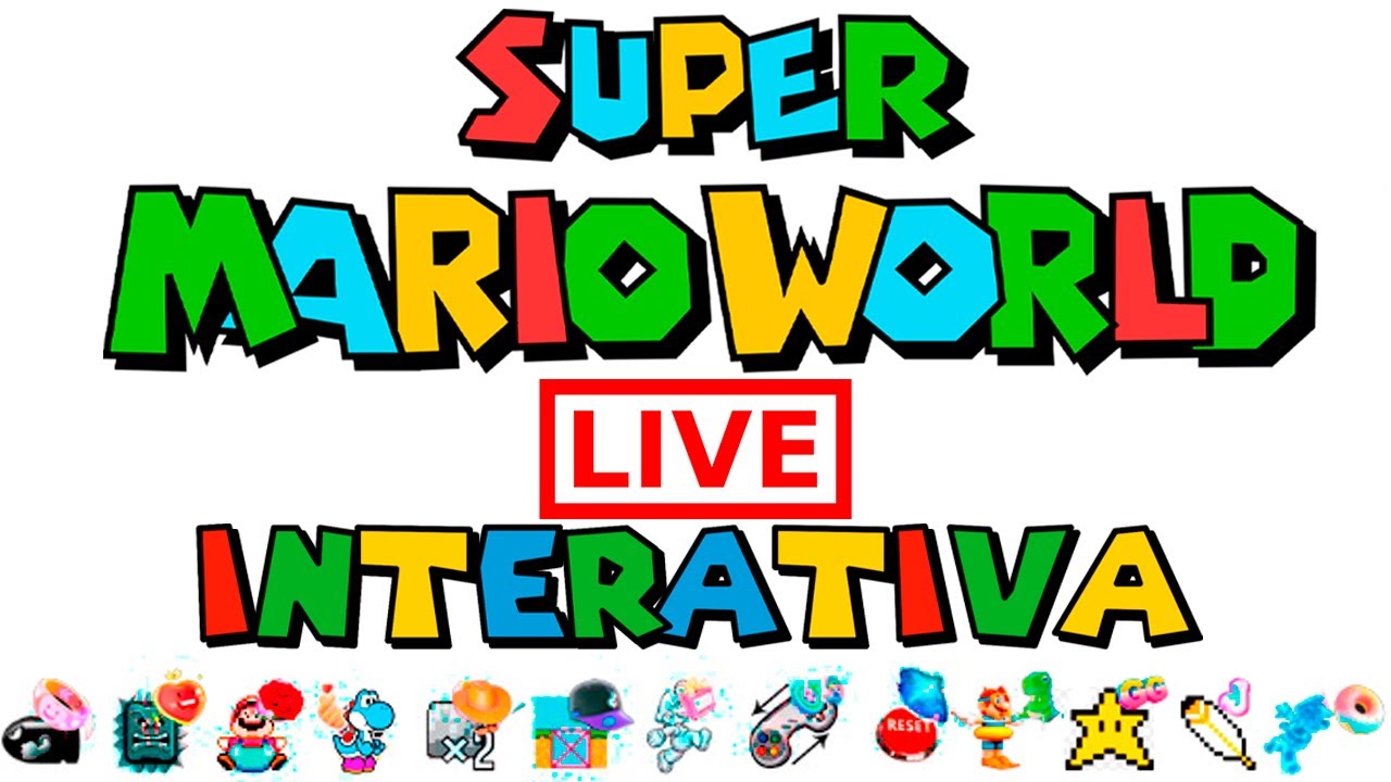SUPER MARIO WORLD - LIVE INTERATIVA - STREAMER VS ESPECTADOR - YouTube