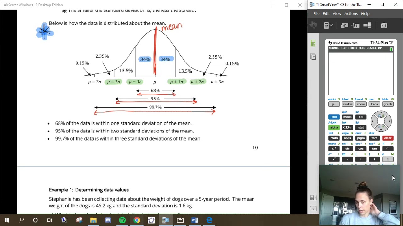 Math 20-2 Statistics - Lesson 2 - Normal Distribution - YouTube