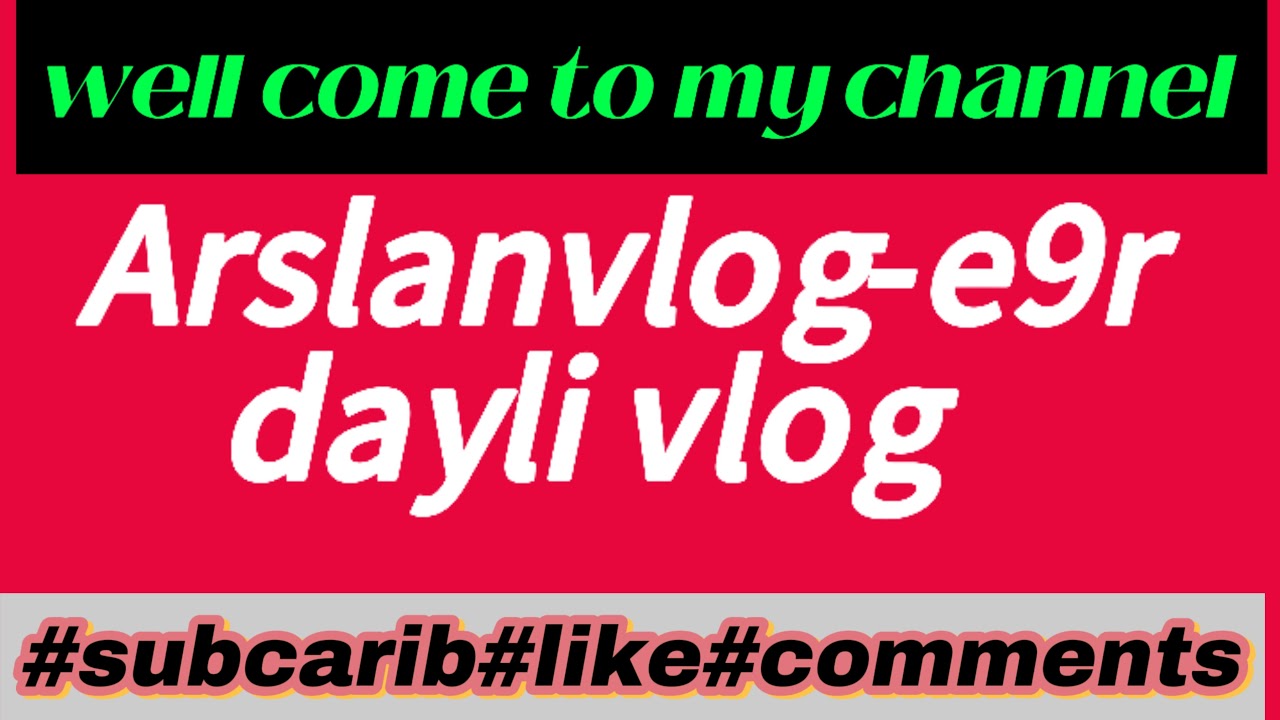 Arslan vlog Live Stream - YouTube