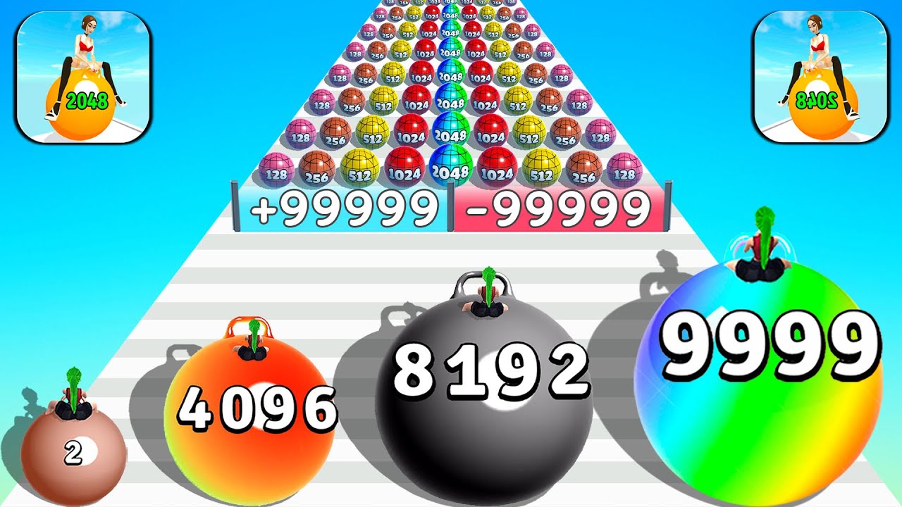 Canvas Run, Going Balls, Ball Merge 2048 - All Levels Gameplay Android ...