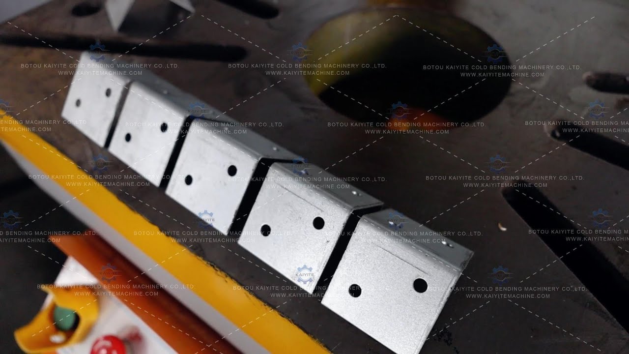 L bracket machine Press machine - YouTube