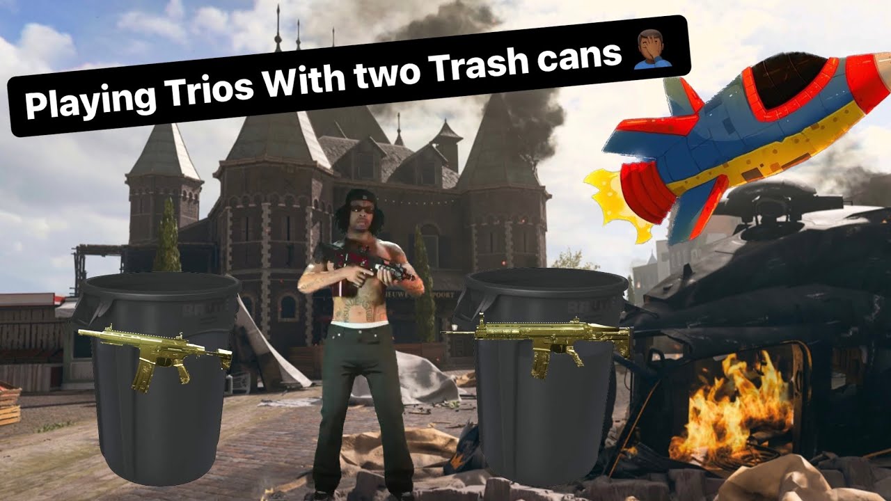 WARZONE 2.0 ( PLAYING TRIOS WITH TWO TRASH CAN ) - YouTube
