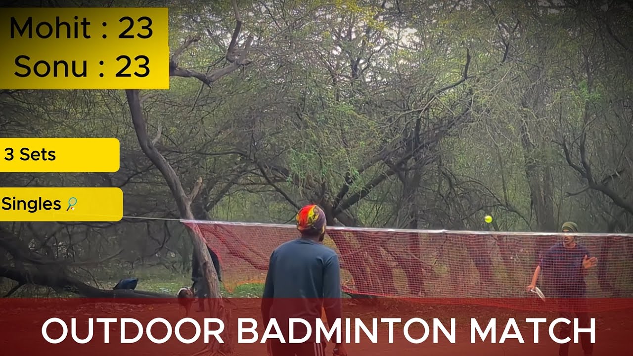 First Badminton🏸 Match of 2025 | Singles Outdoor Match [4k 60FPS] - YouTube