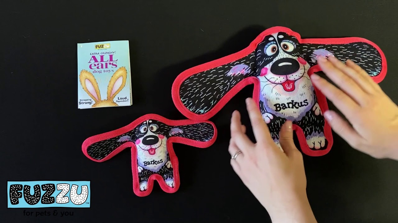 Fuzzu All Ears Dog Toy - Barkus - YouTube