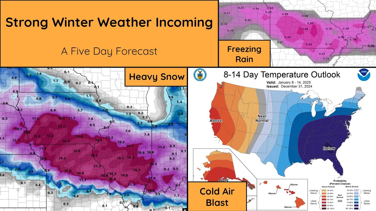 Strong Winter Weather Incoming - A Five Day Forecast - YouTube