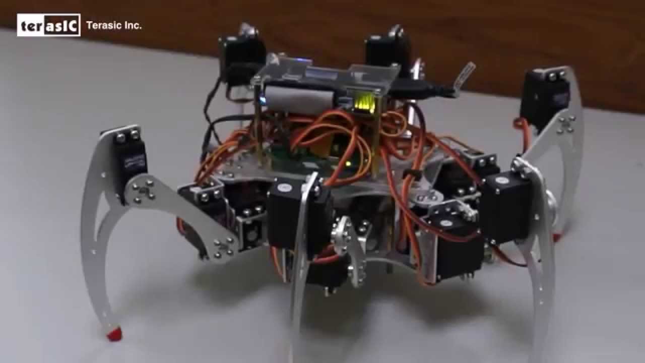 Spider Robot using DE0 Nano SoC kit - YouTube