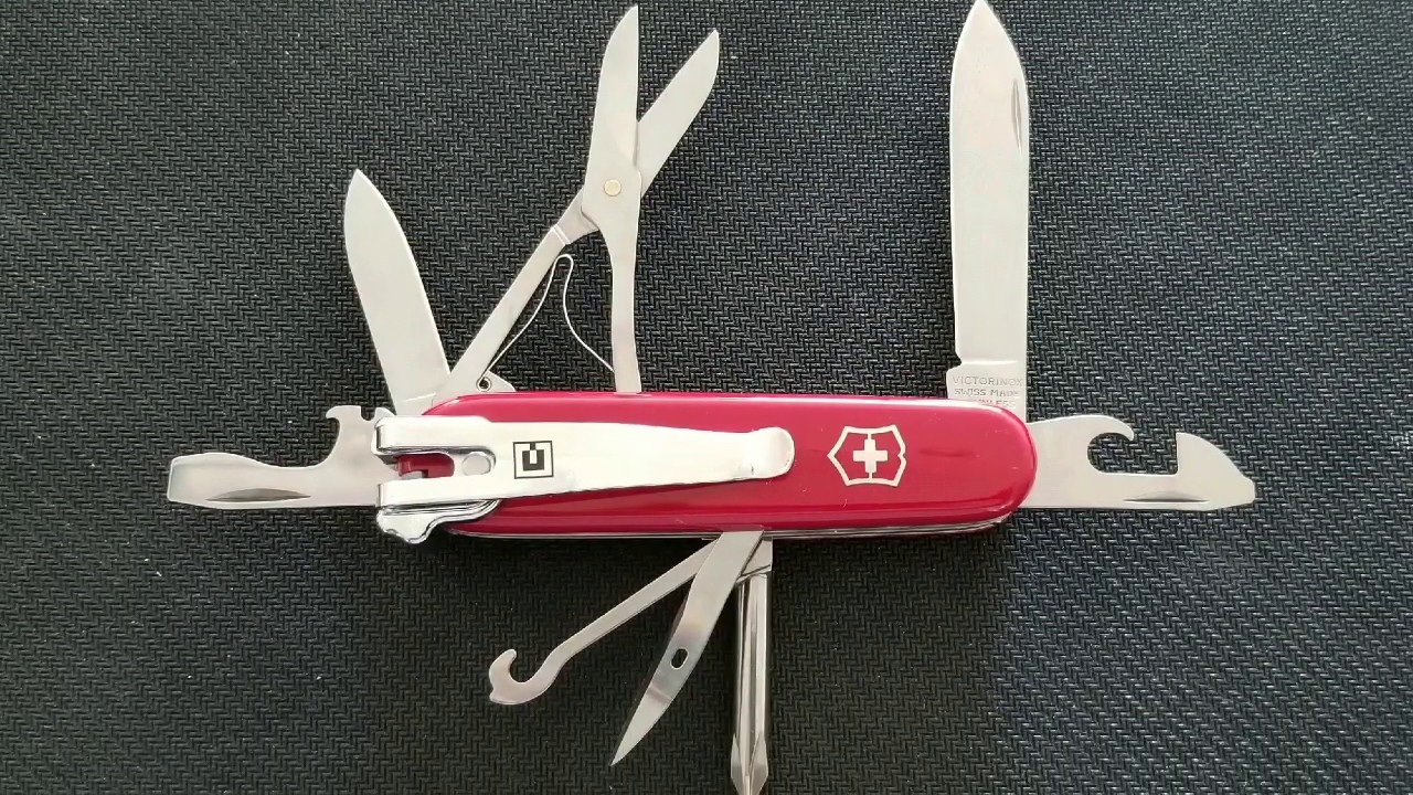 EDC Victorinox SAK Super Tinker With SwissQlip - YouTube