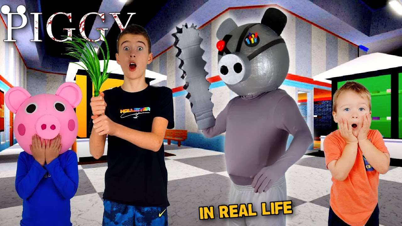 Escape Roblox Piggy In Real Life Chapter 10: The Mall - YouTube