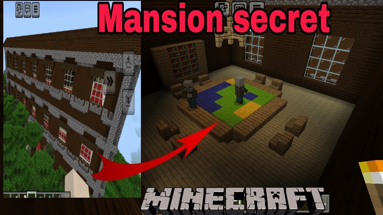 Minecraft Woodland mansion secret room || Woodland mansion hidden chest ...
