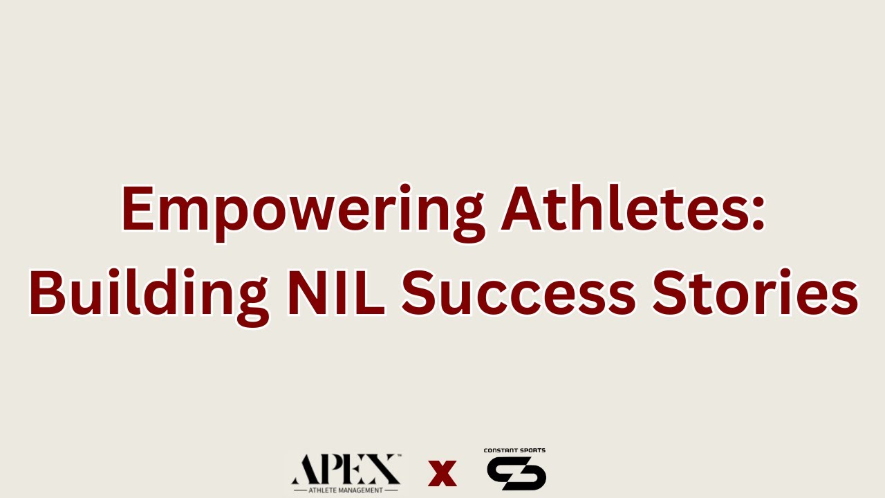 𝐄𝐦𝐩𝐨𝐰𝐞𝐫𝐢𝐧𝐠 𝐀𝐭𝐡𝐥𝐞𝐭𝐞𝐬: 𝐁𝐮𝐢𝐥𝐝𝐢𝐧𝐠 𝐍𝐈𝐋 𝐒𝐮𝐜𝐜𝐞𝐬𝐬 𝐒𝐭𝐨𝐫𝐢𝐞𝐬. The story of Apex ...