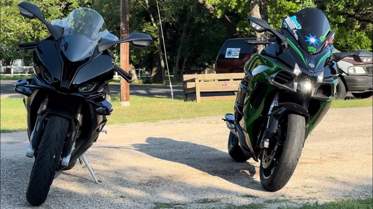 BMW S1000RR H2SXSE side by side - YouTube