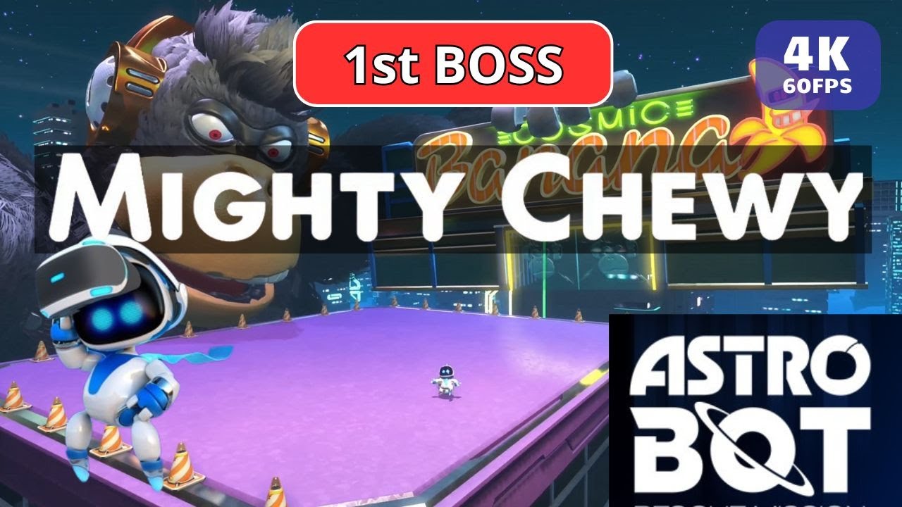 Astro Bot - 5 Mighty Chewy 1st Boss - Gorilla Boss - YouTube