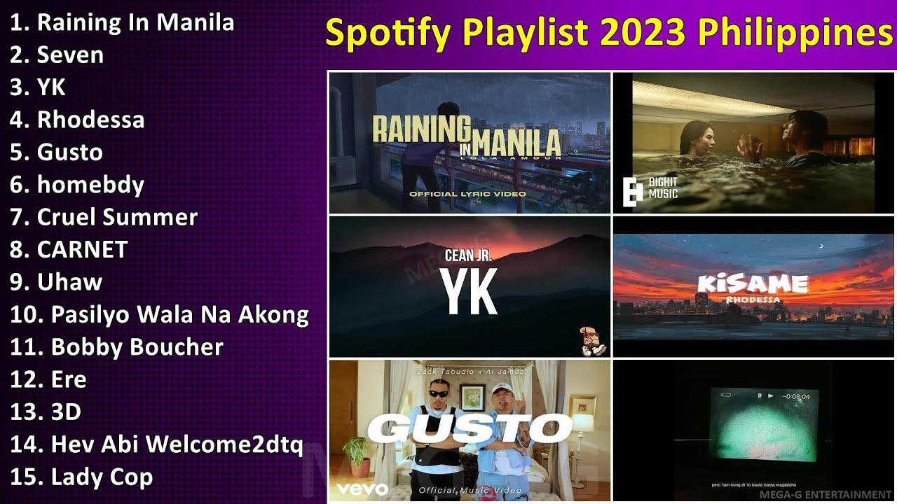 Spotify Playlist 2023 Philippines - Top Hits Philippines - Trending ...