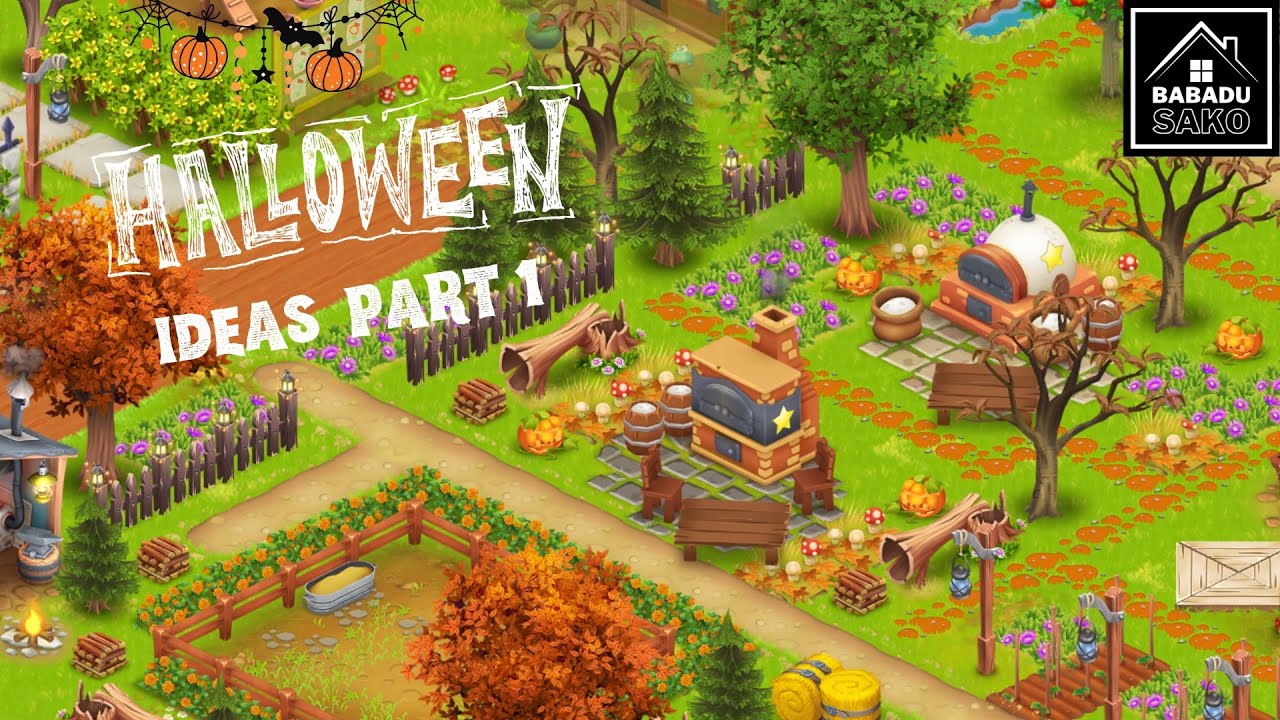 EP.194 : Halloween Ideas part 1/3 - HayDay FarmDesign! - YouTube