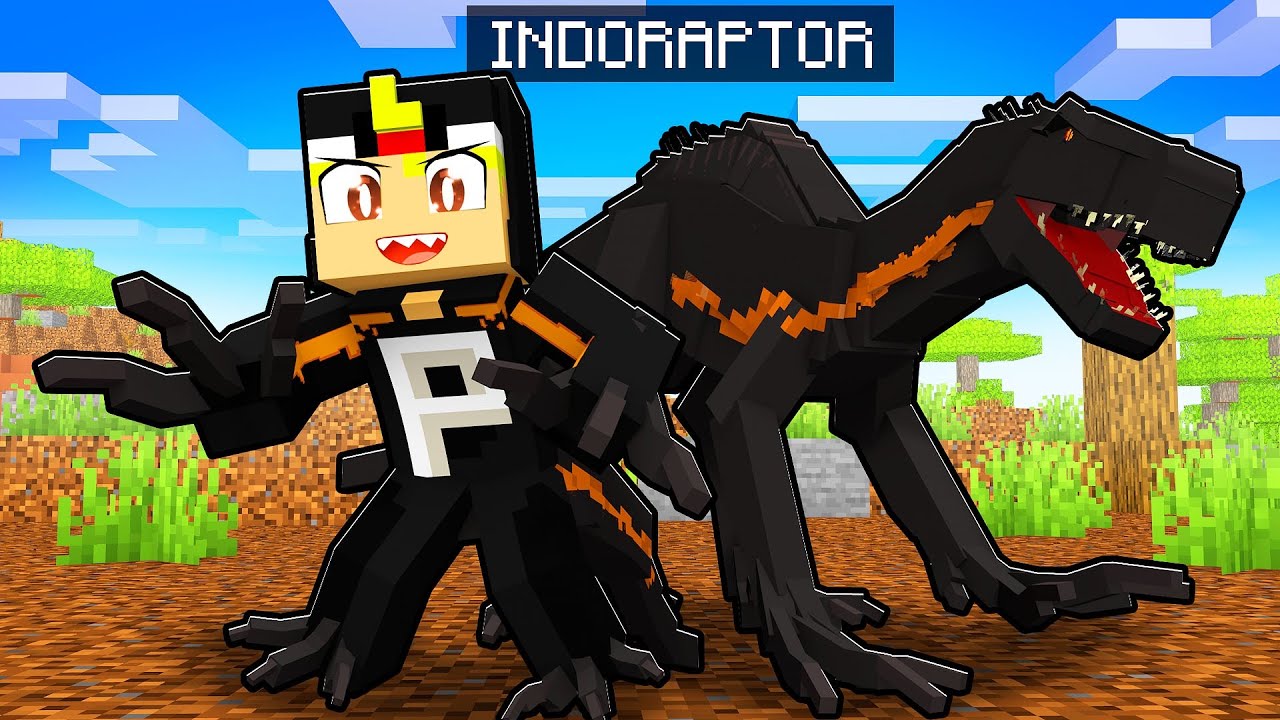 NASCI como um INDORAPTOR no Minecraft! *Dinossauro Híbrido* - YouTube