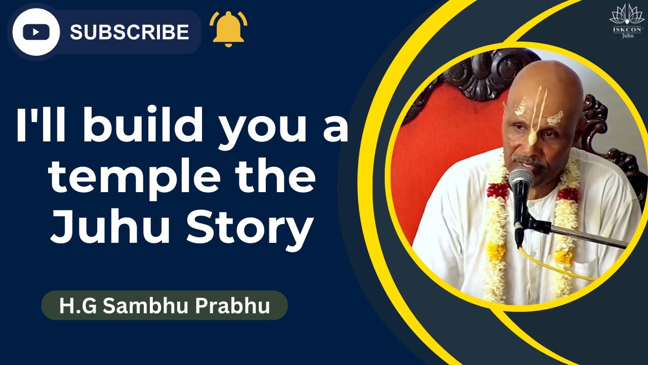 Book Reading, I'll build you a temple the Juhu Story | By H.G Sambhu ...