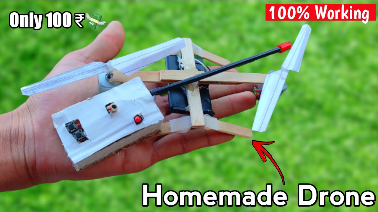 How To Make Drone(Duocopter) At Home || Ghar par Drone kasai banai ...