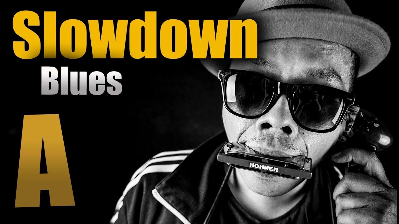 Blues Backing Track Jam - Ice B. - Slowdown Blues in A - YouTube