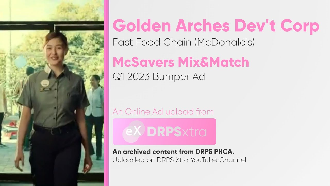 McDo McSavers Mix&Match Bumper Ad Q1 2023 (Philippines) - YouTube