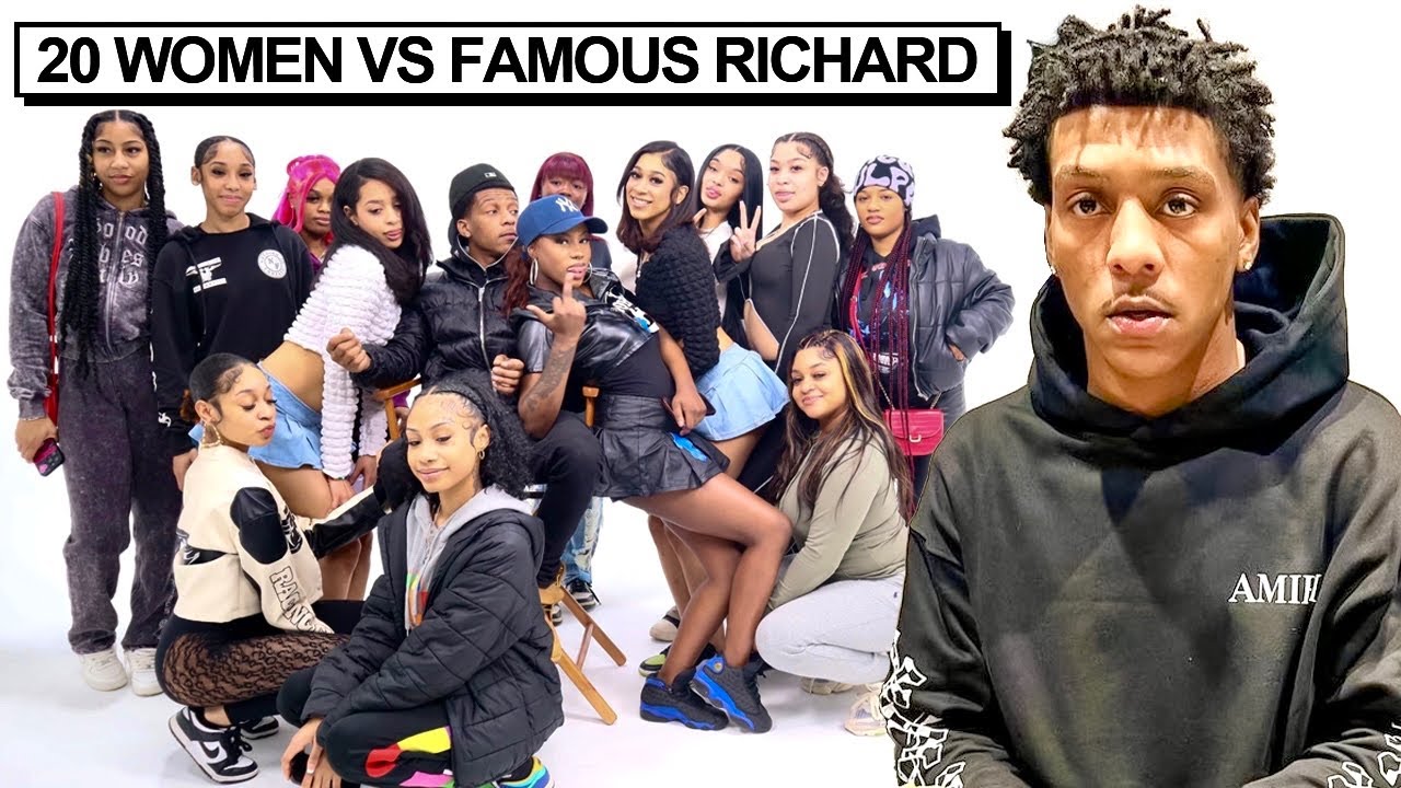 20 WOMEN VS 1 RAPPER: FAMOUS RICHARD - YouTube