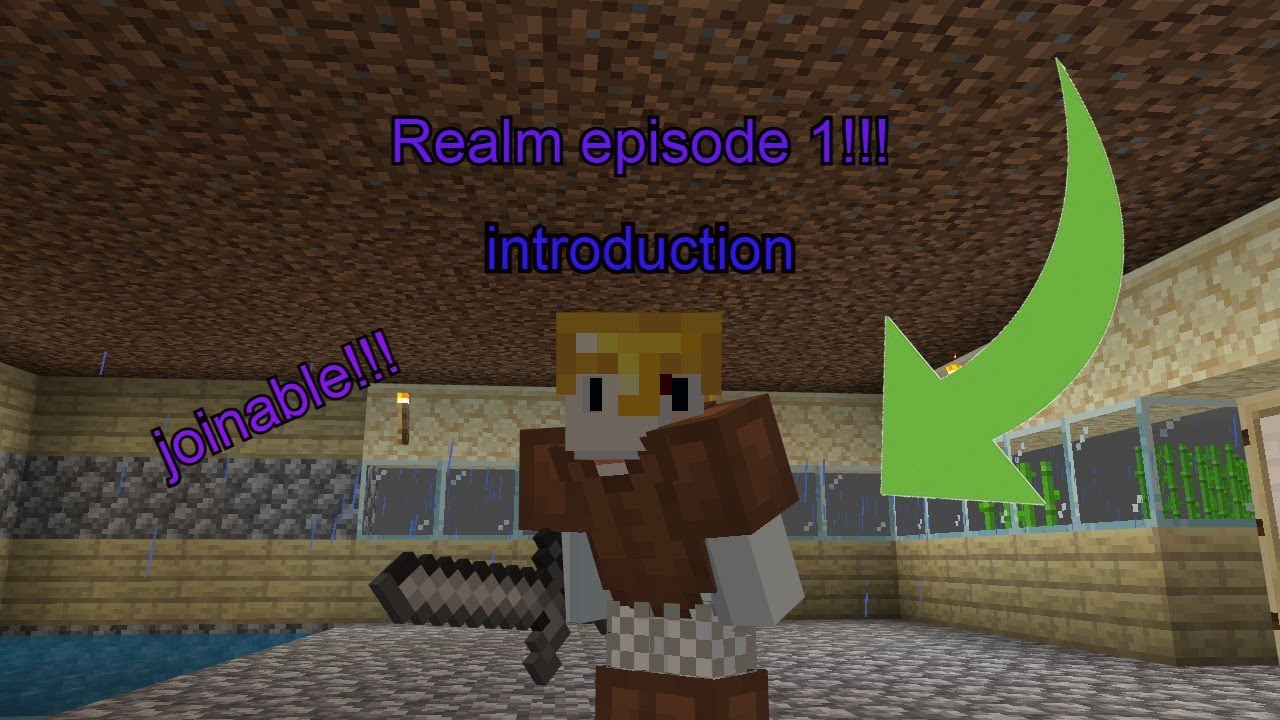Minecraft bedrock realm! episode 1- introduction - YouTube
