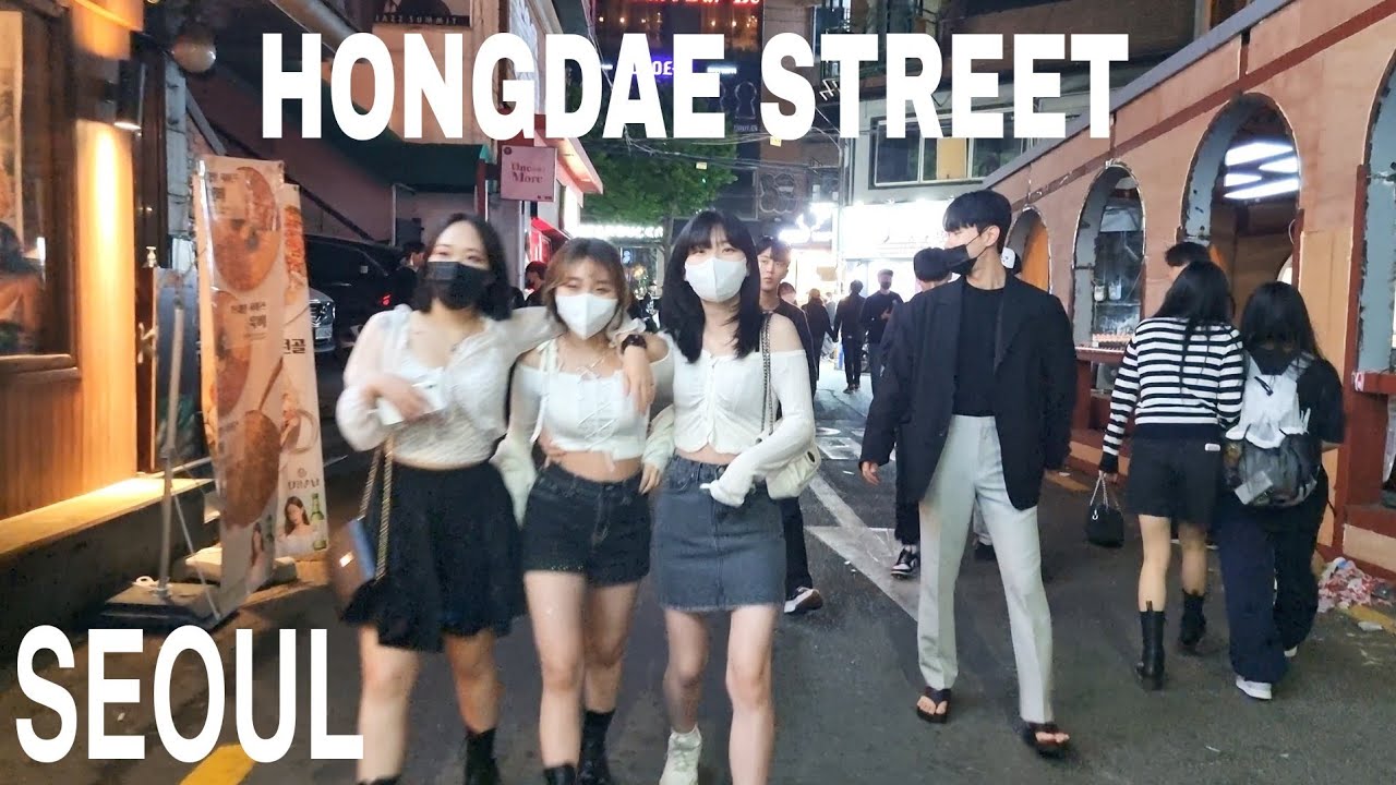 [4K] Seoul hongdae night walk-hongdae fashion street, hongdae club ...