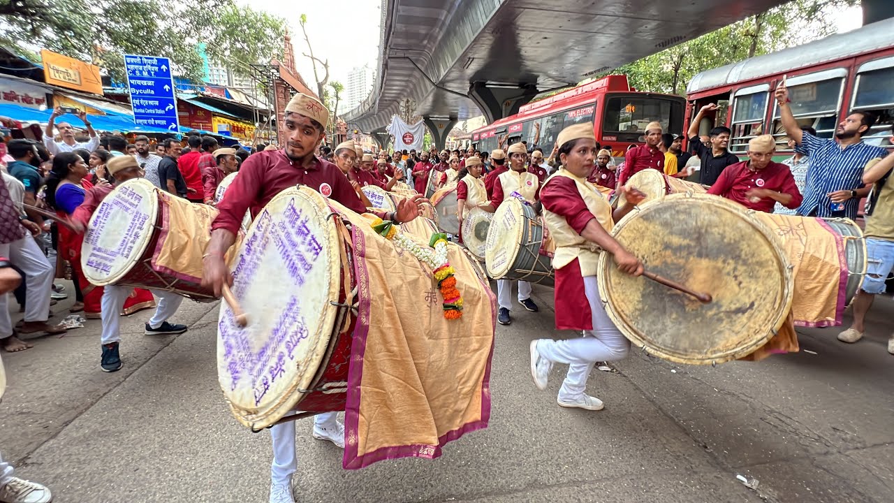 Puneri Dhol at Mumbai Ganesh Festival | Ganesh Shobha Yatra 2022 ...
