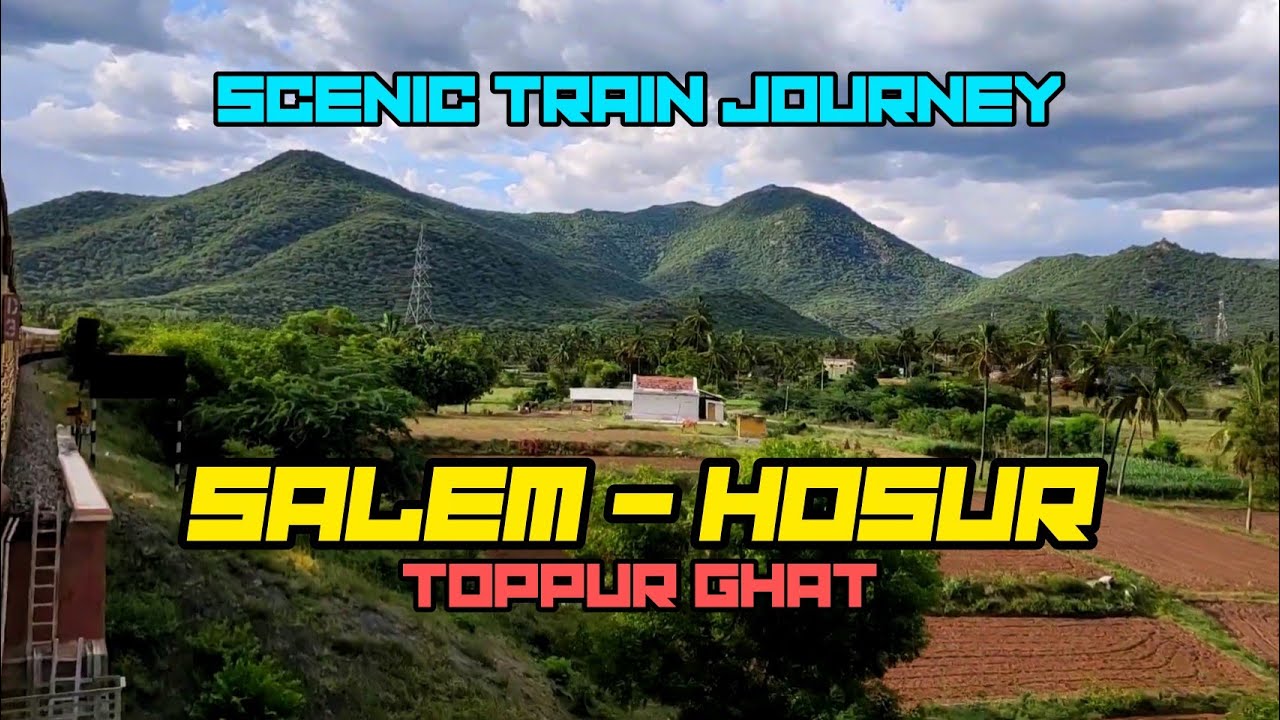 Salem to Hosur Train Journey|Ghat Section|Doubling & Electrification ...