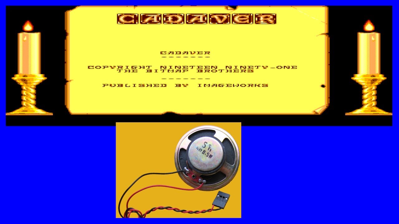 Cadaver [MS DOS] Title Screen on IBM PC Speaker - YouTube
