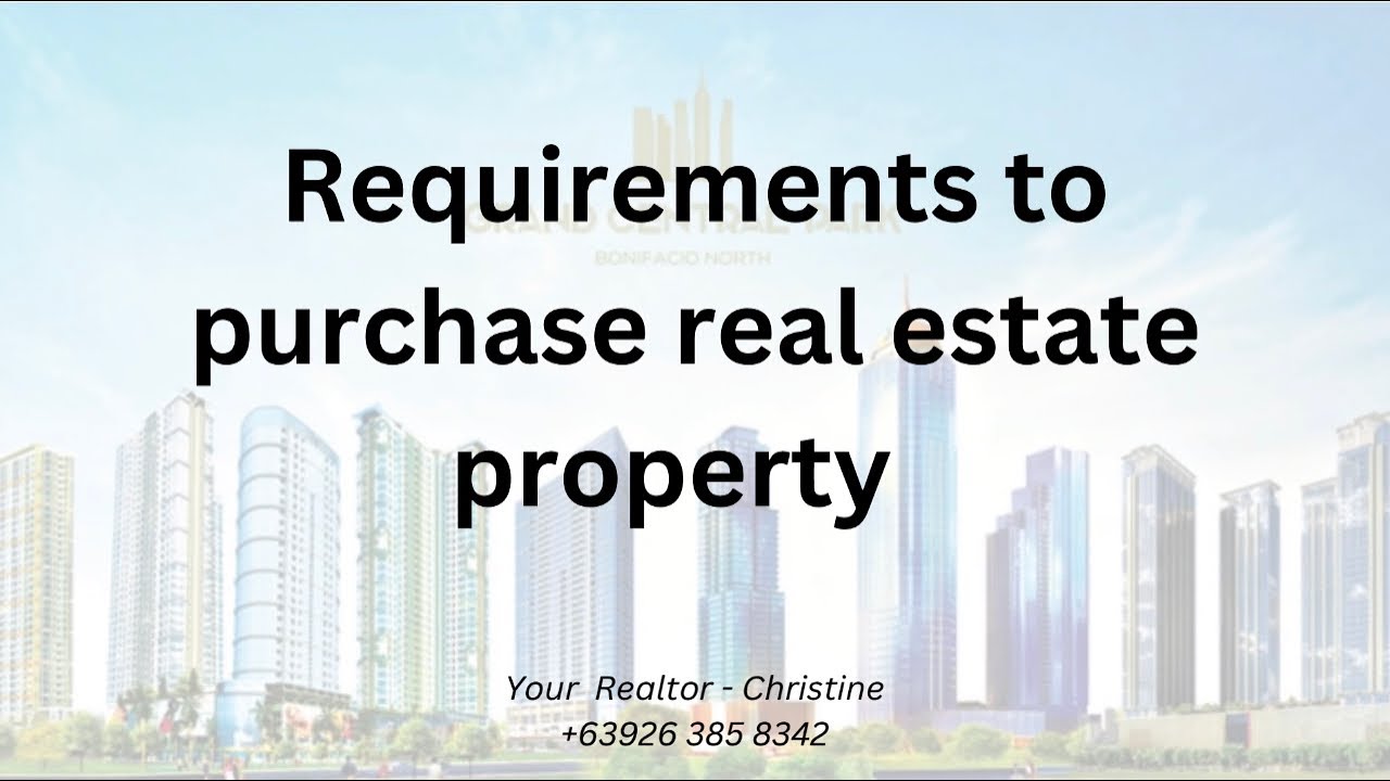 Requirements to purchase Condo Units-individual ownership - YouTube