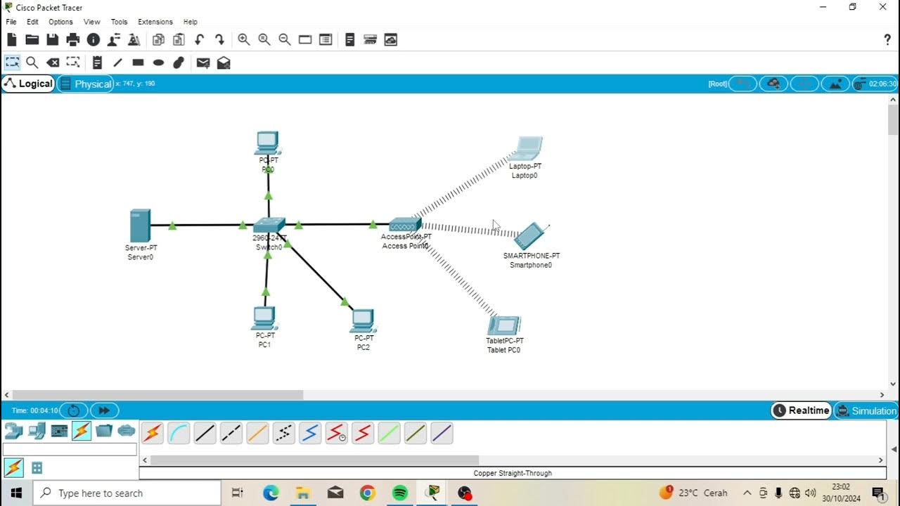 Praktek DHCP Server menggunakan Cisco Packet Tracer - YouTube