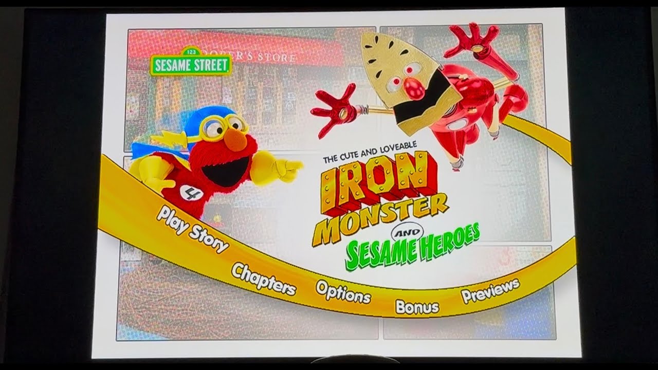Sesame Street THE CUTE AND LOVEABLE IRON MONSTER AND SESAME HEROES DVD ...