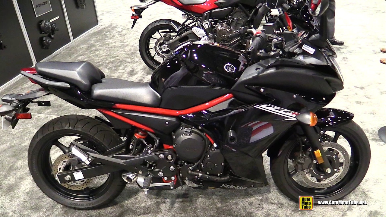 2017 Yamaha FZ6R Raven - Walkaround - 2016 AIMExpo Orlando - YouTube