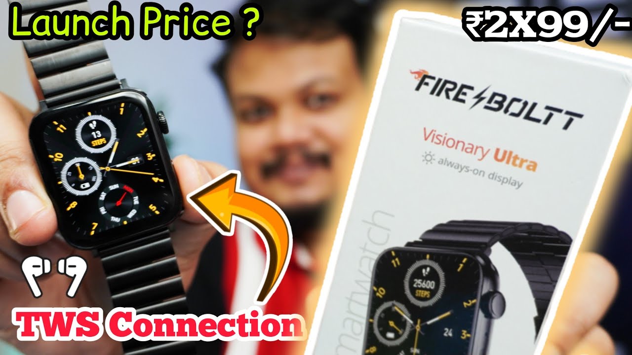Fire Boltt Visionary Ultra Unboxing & Review ⚡ Best AMOLED Calling ...