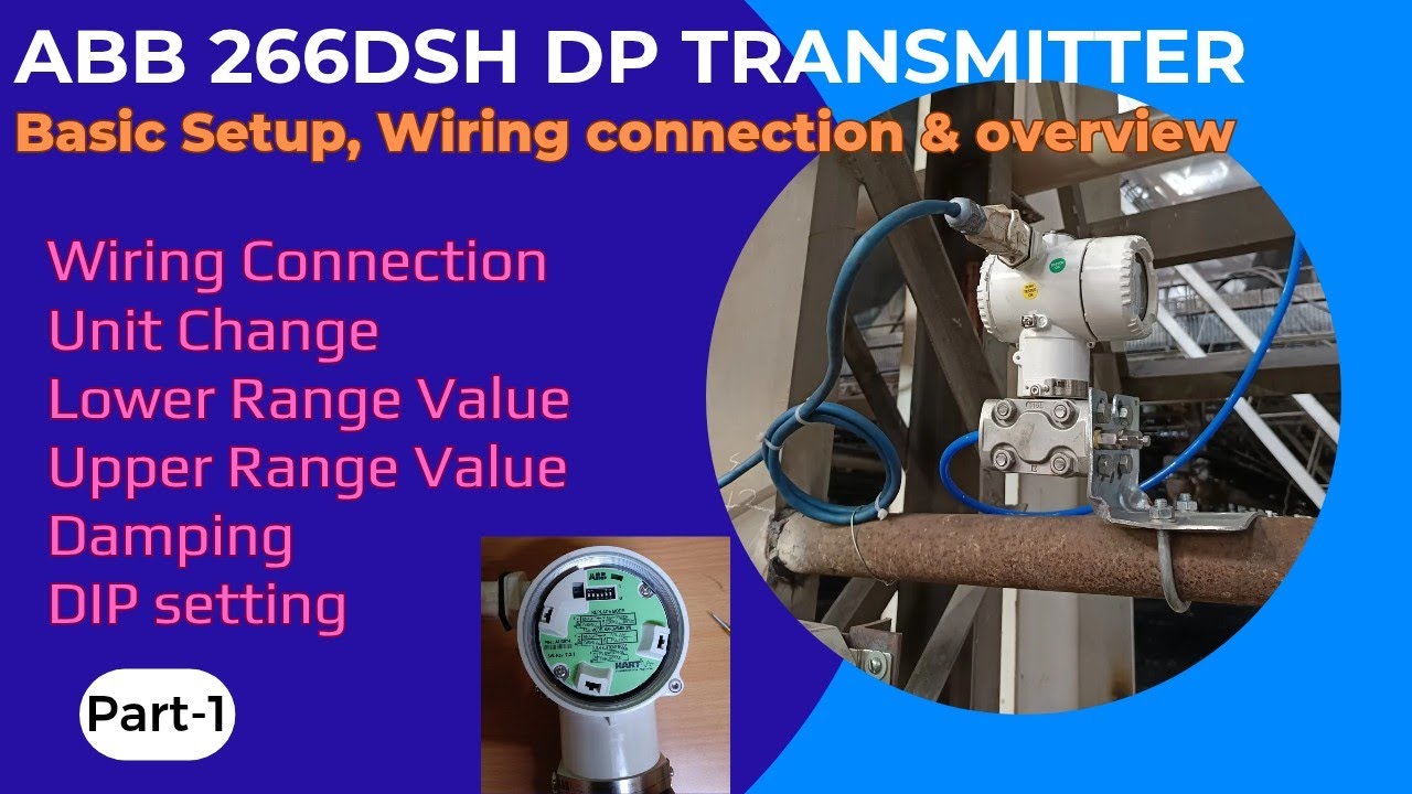 ABB 266DSH DP transmitter basic setup & wiring connection | # ...