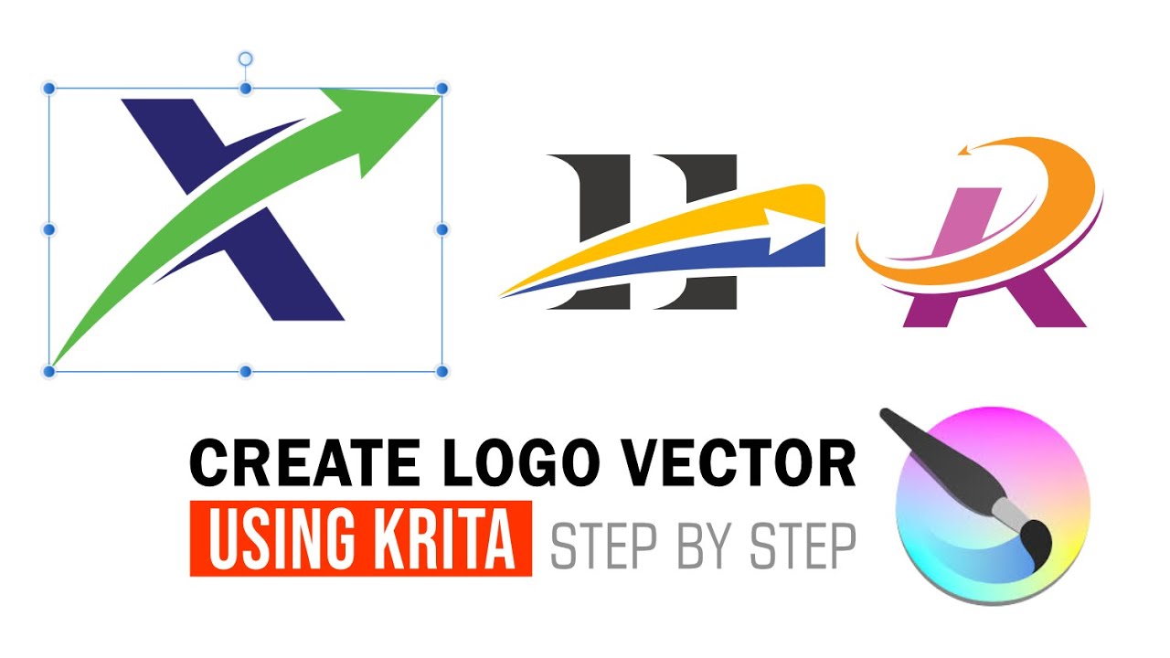 Create Vector Logo Using Krita Step By Step | Bahasa Indonesia - YouTube