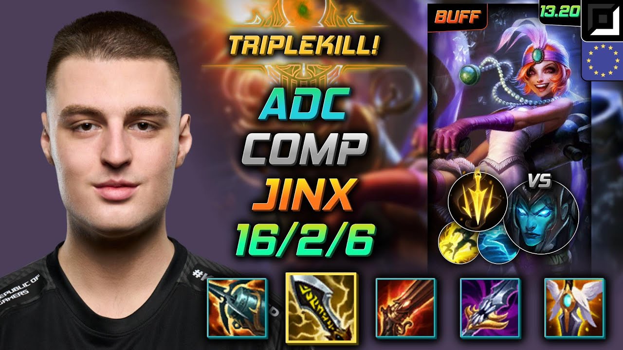 Jinx Adc Build Comp Infinity Edge Lethal Tempo - LOL EUW Challenger ...