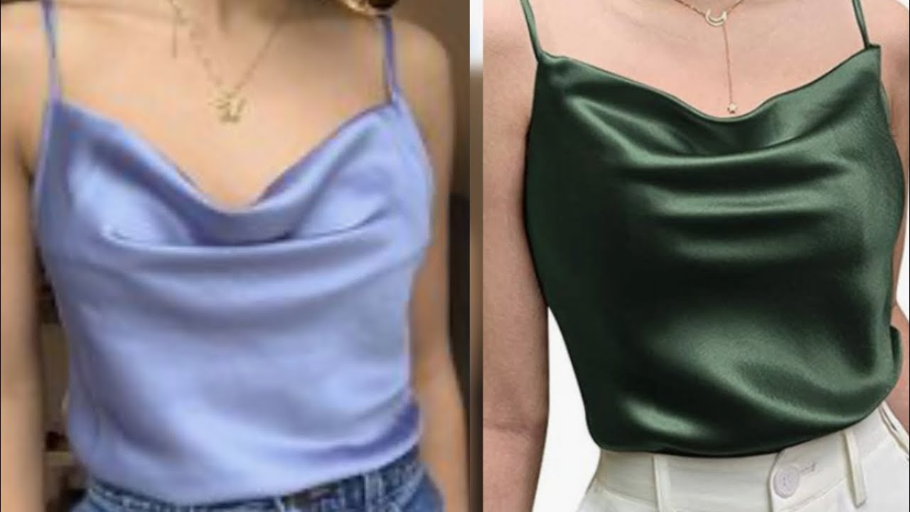 HOW TO CUT AND SEW ELEGANT SLEEVELESS TOP - YouTube
