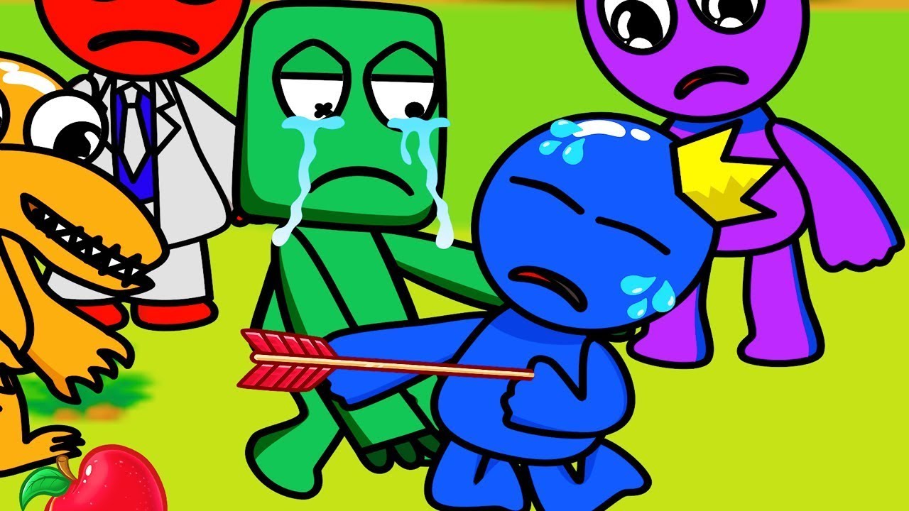 Rainbow Friends Blue x Green SAD STORY - Rainbow Friends RIP Blue ...