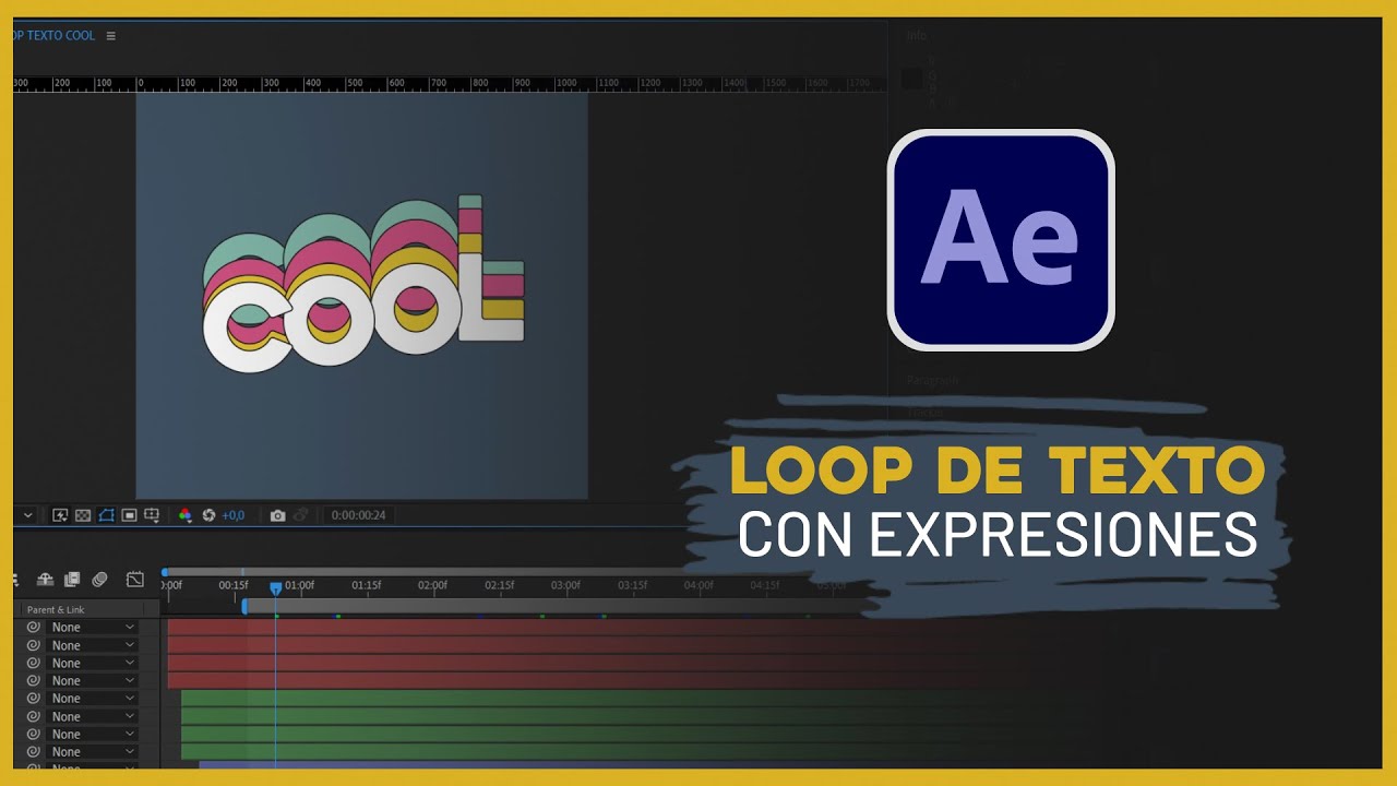 Animación de texto con expresiones en After Effects - YouTube