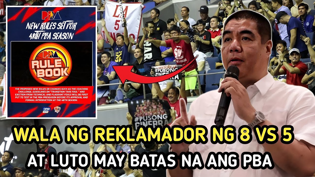 KUME, GUMAWA NG RULE BOOK, SA PBA UPANG MAIWASAN ANG 8 VS 5 AT LUTO NA ...