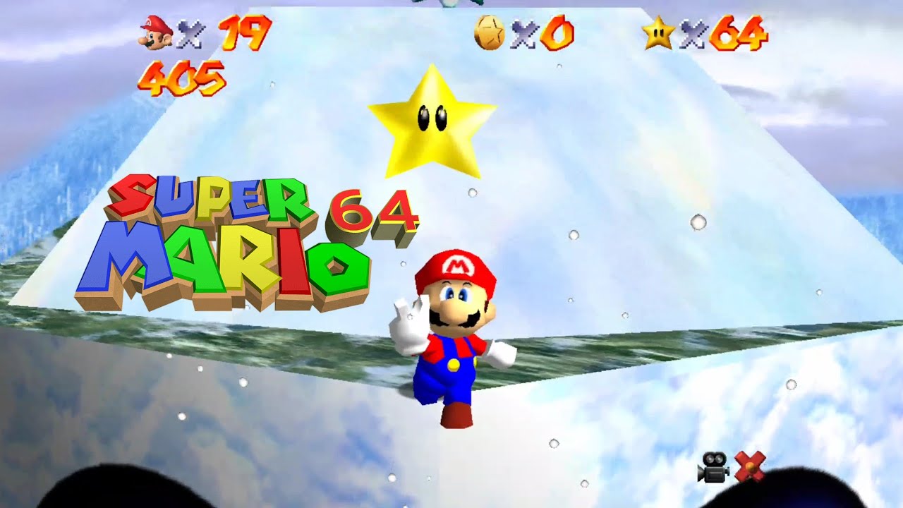 Super Mario 64 On Lava WideScreen HD Textures Snowman's Land Complete ...