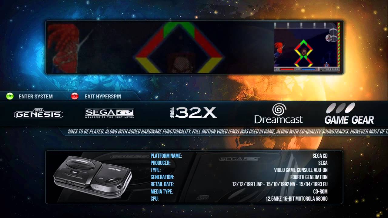 Hyperspin aeon nox main menu test6 - YouTube