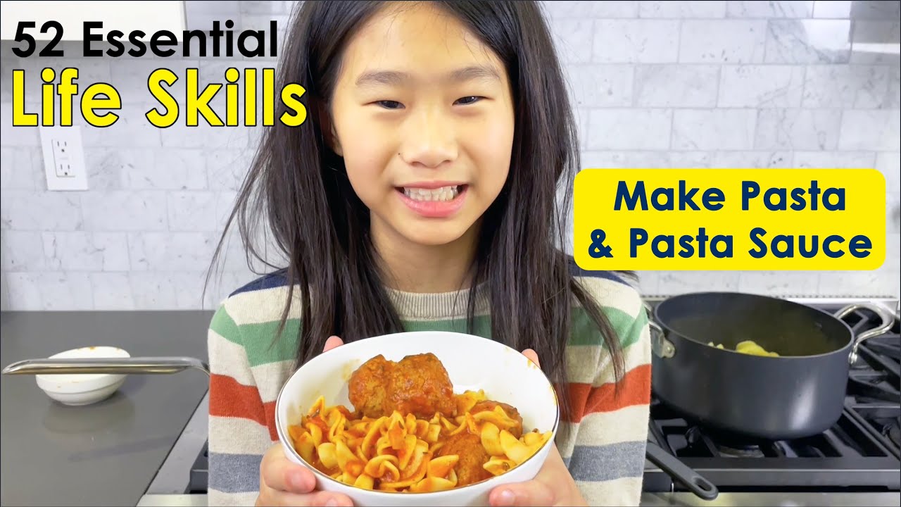 Teach Kids How to make Pasta, the Easy and Yummy Way - YouTube
