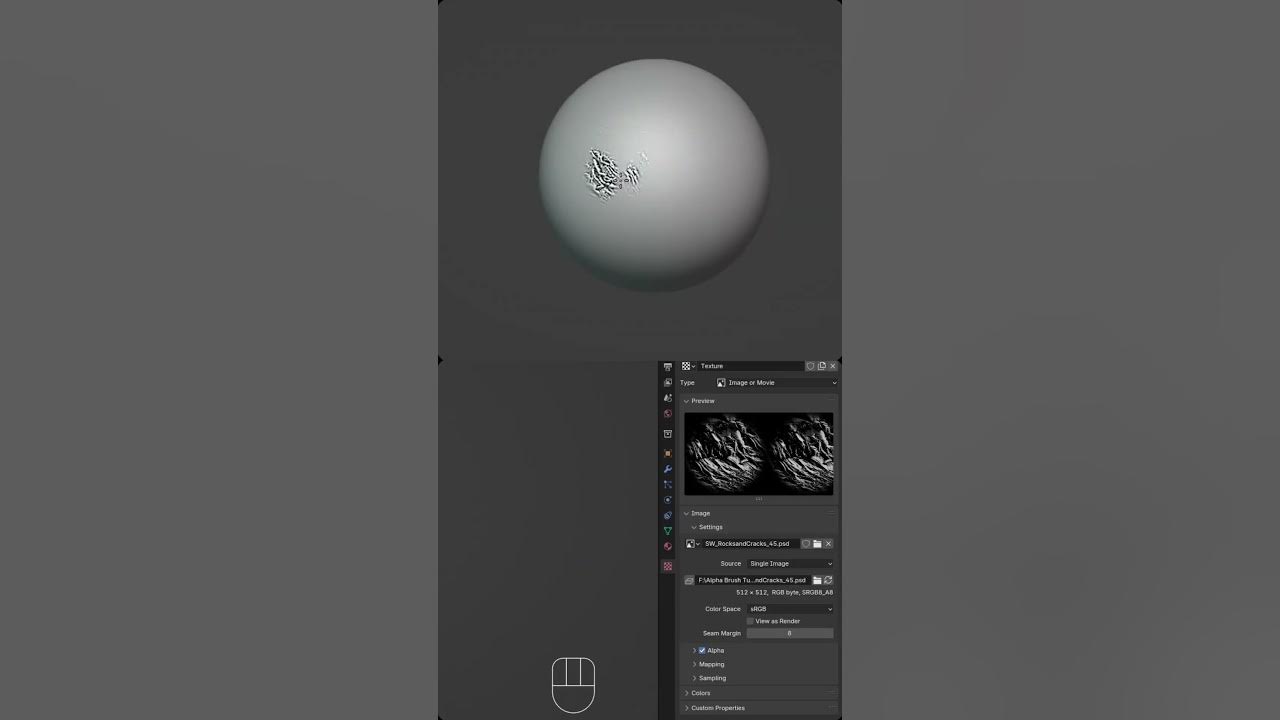 Short | Creating Alpha Brushes in Blender - YouTube